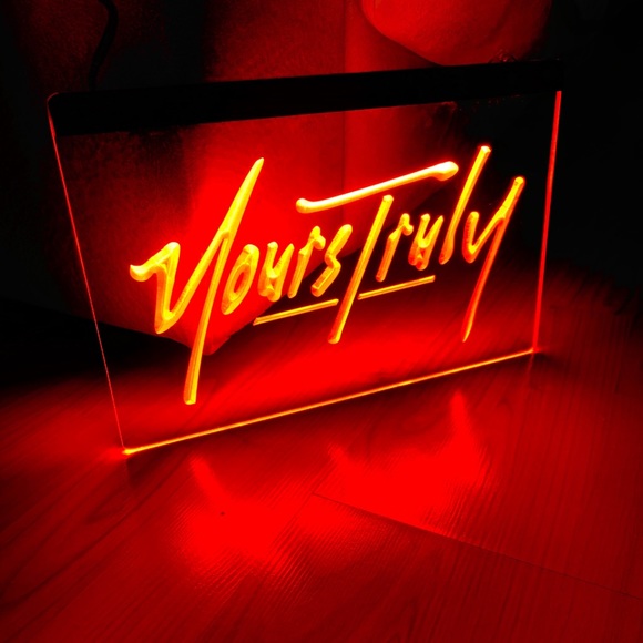 Other | Yours Truly Led Neon Red Light Sign 8x12 | Poshmark